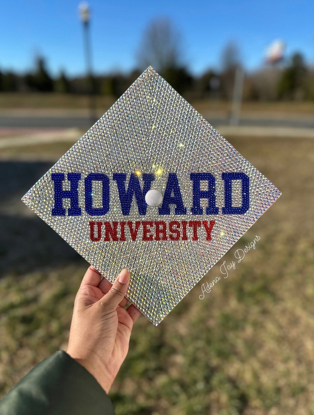 Custom Bling Mortarboard Topper| Custom Rhinestone Graduation Cap ...