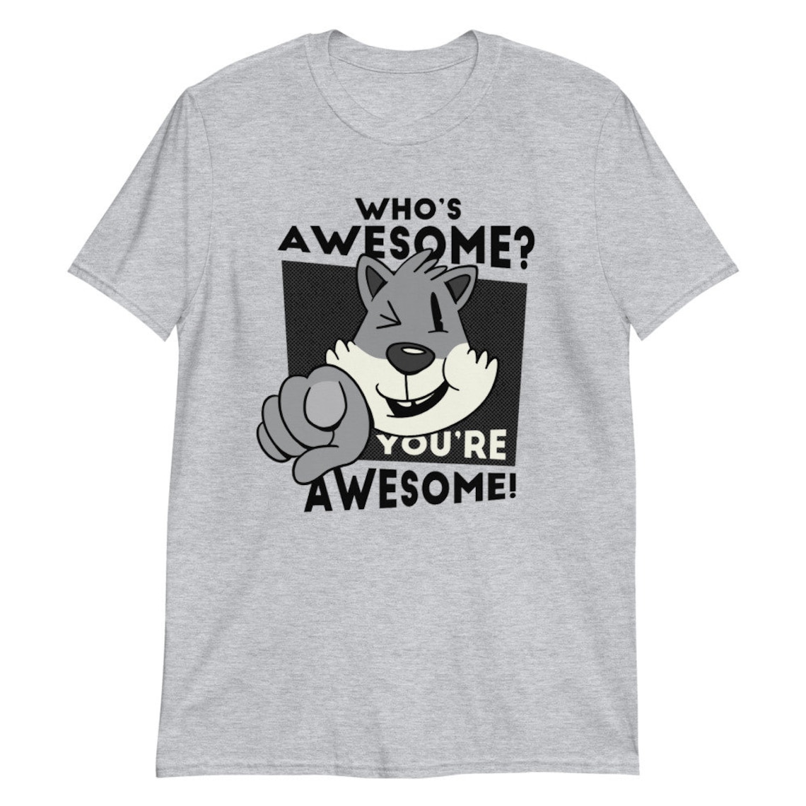 Who's Awesome You're Awesome Cat Gift Short-sleeve - Etsy