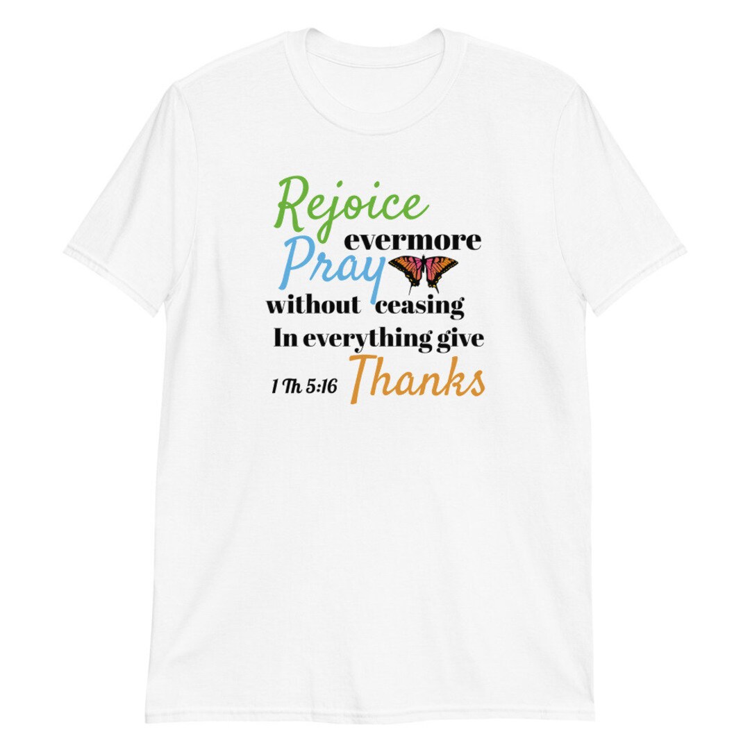 Rejoice Evermore Inspirational Scripture Short-sleeve Unisex T-shirt - Etsy