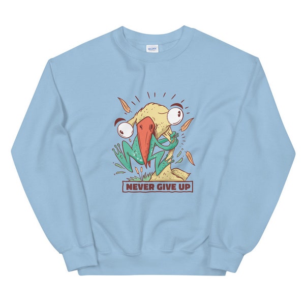 Never Give up Frog - Etsy