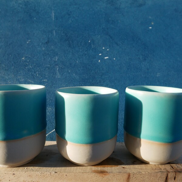 Turquoise Mugs - Etsy