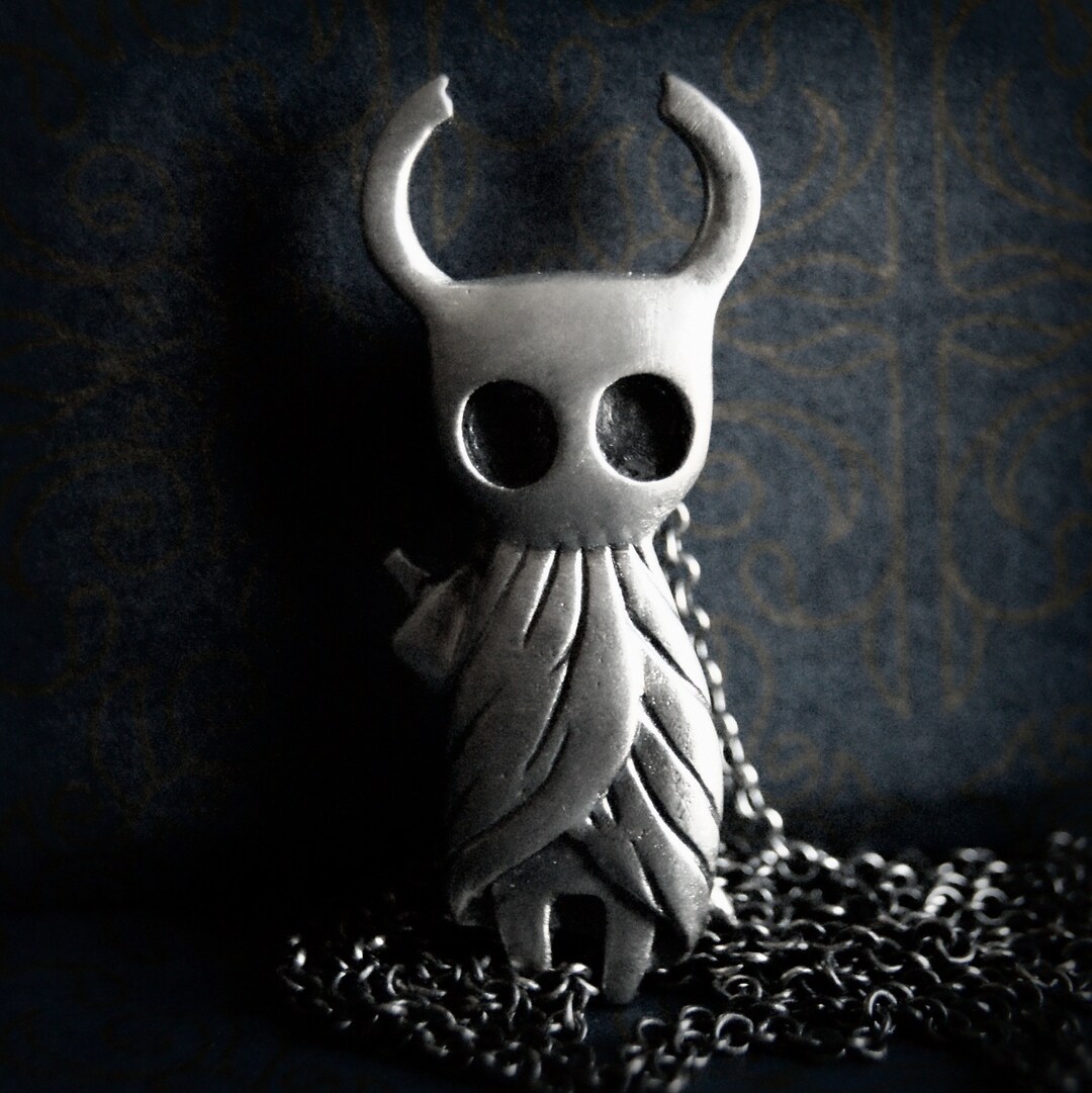 Hollow Knight Pendant in Sterling Silver, Handmade, Inspired by Hollow ...