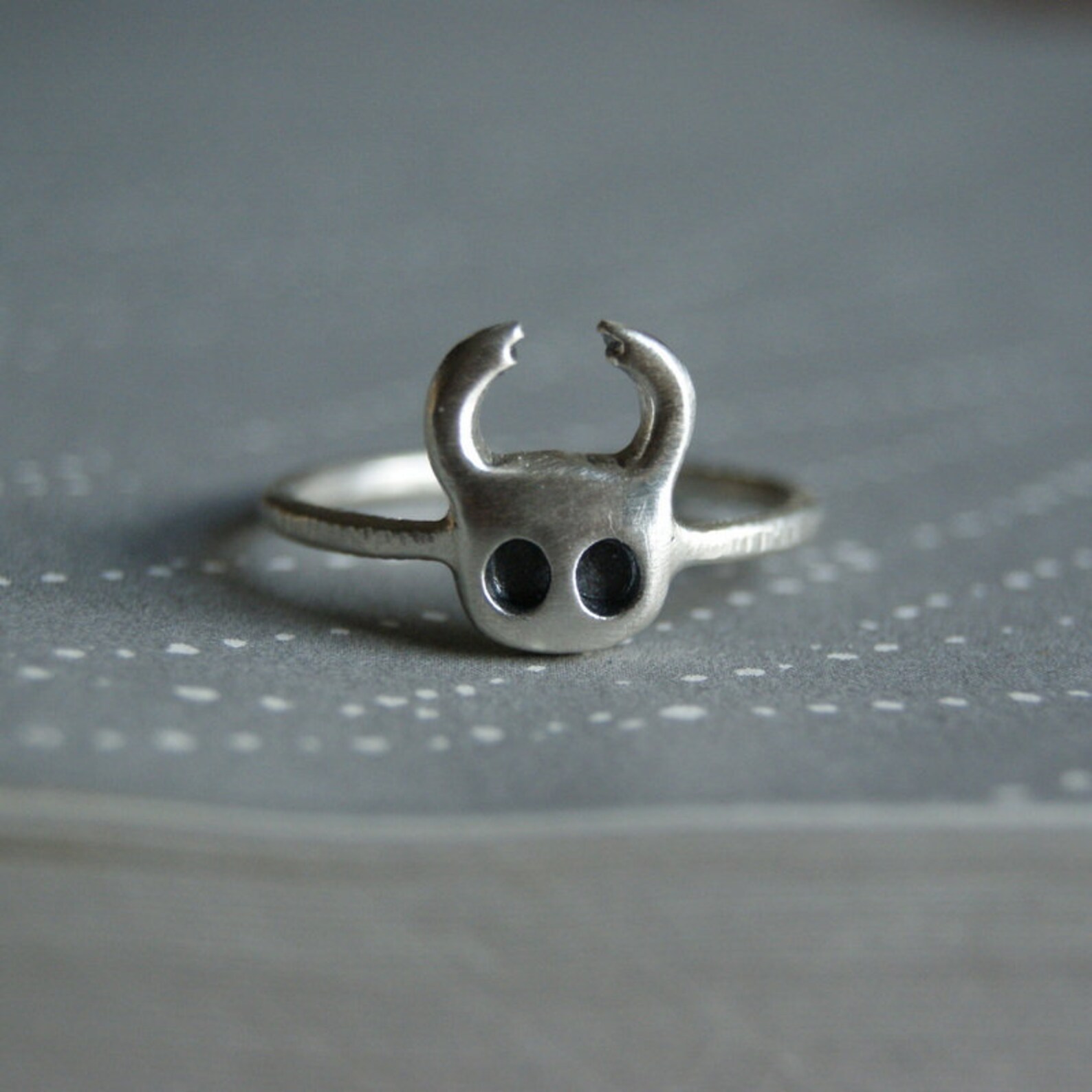 Little Hollow Knight Ring Sterling Silver Handmade Inspired - Etsy