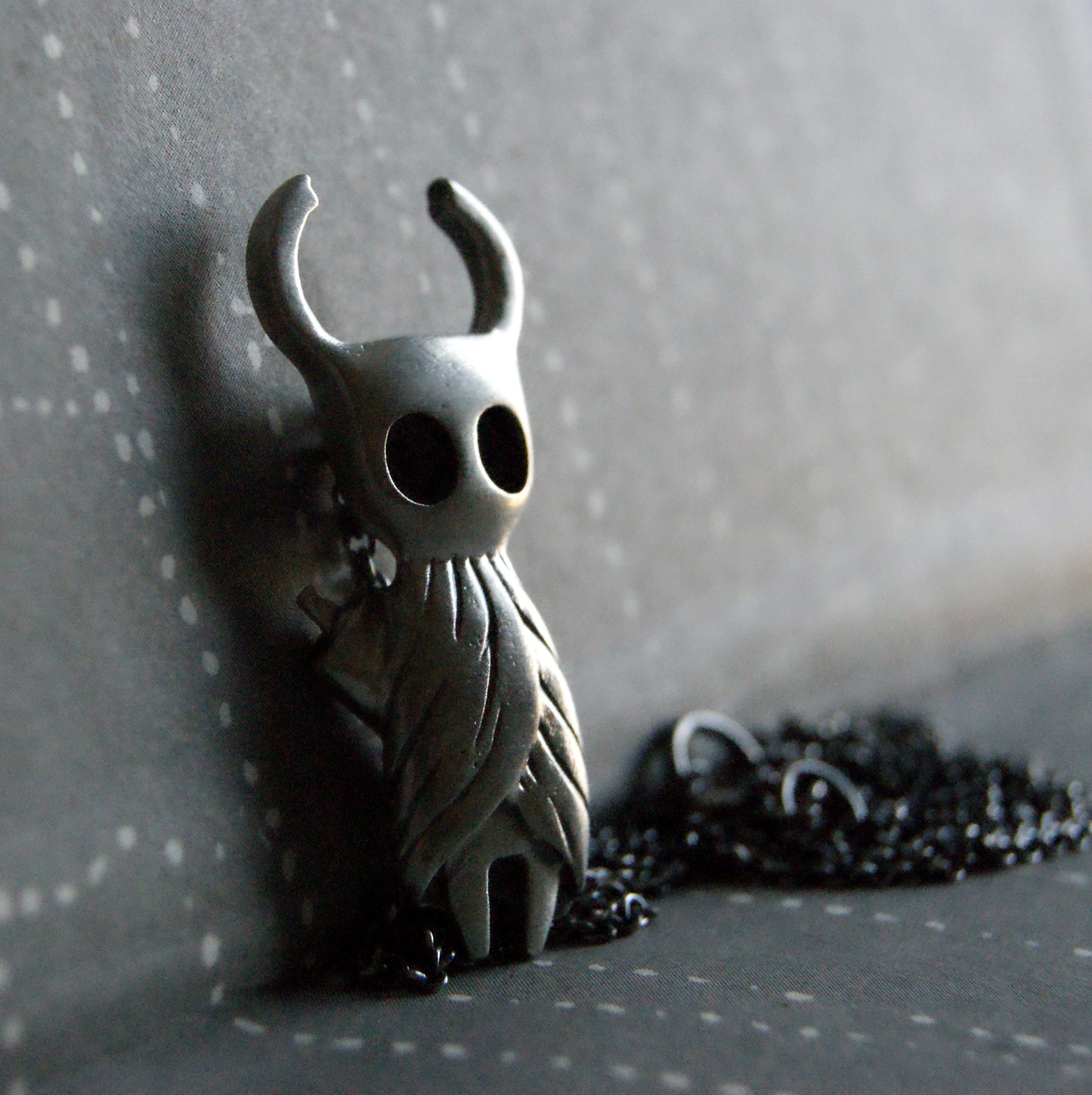 Hollow Knight Pendant in Sterling Silver, Handmade, Inspired by Hollow ...