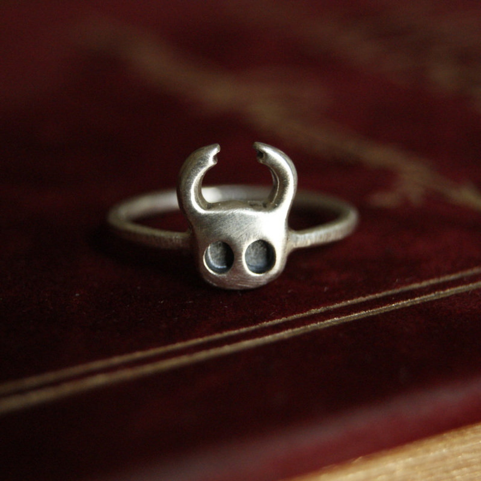 Little Hollow Knight Ring Sterling Silver Handmade Inspired - Etsy