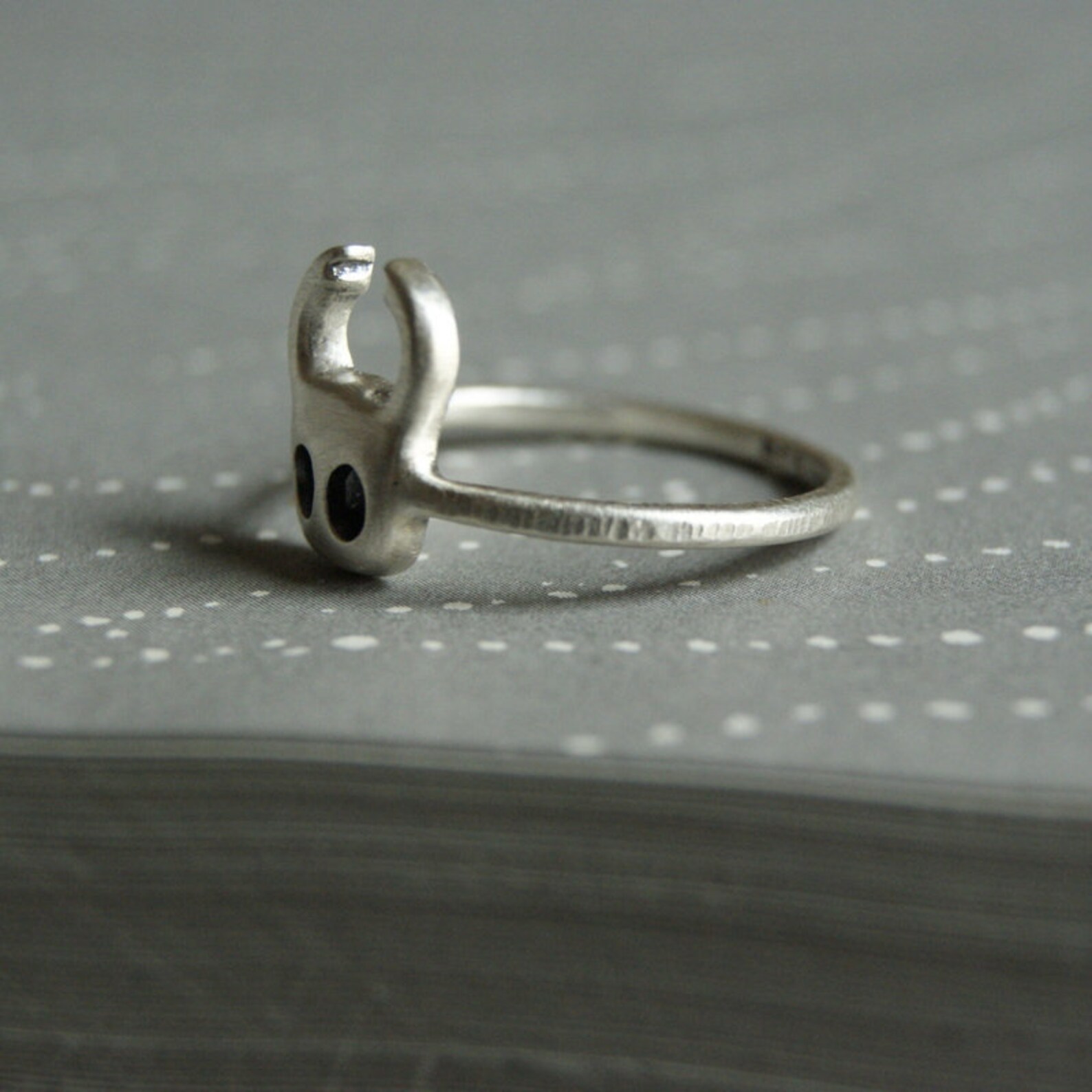 Little Hollow Knight Ring Sterling Silver Handmade Inspired - Etsy