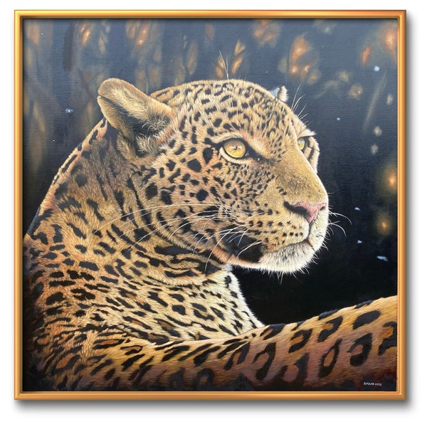 Leopard Oil Painting - Etsy