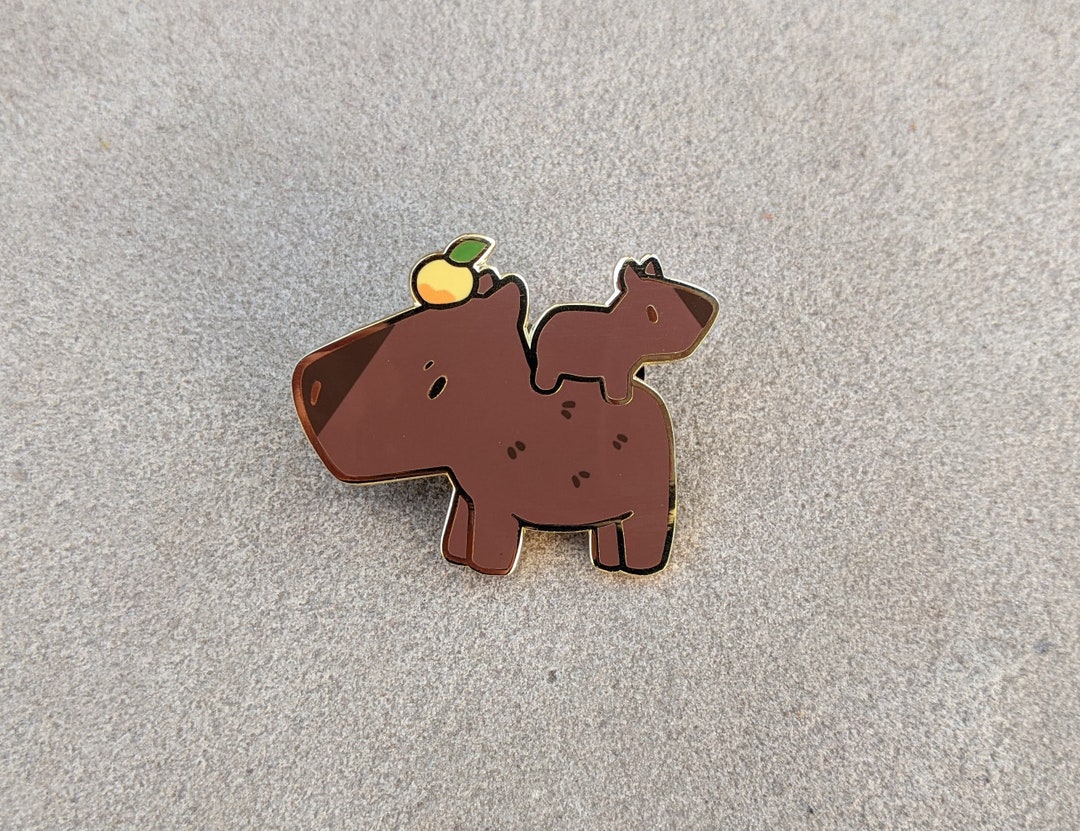 Capybara Hard Enamel Pin - Etsy