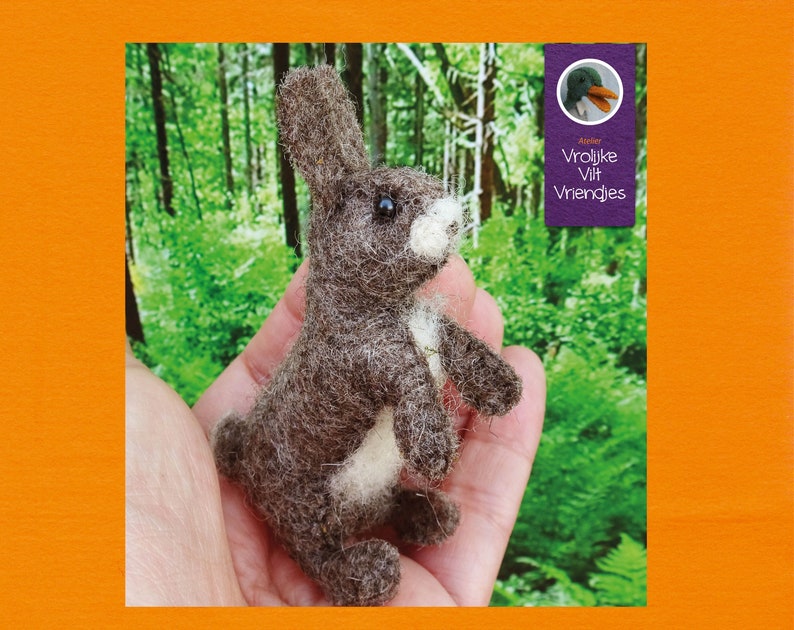 Felt Bunny PDF Pattern & Tutorial in English | Etsy