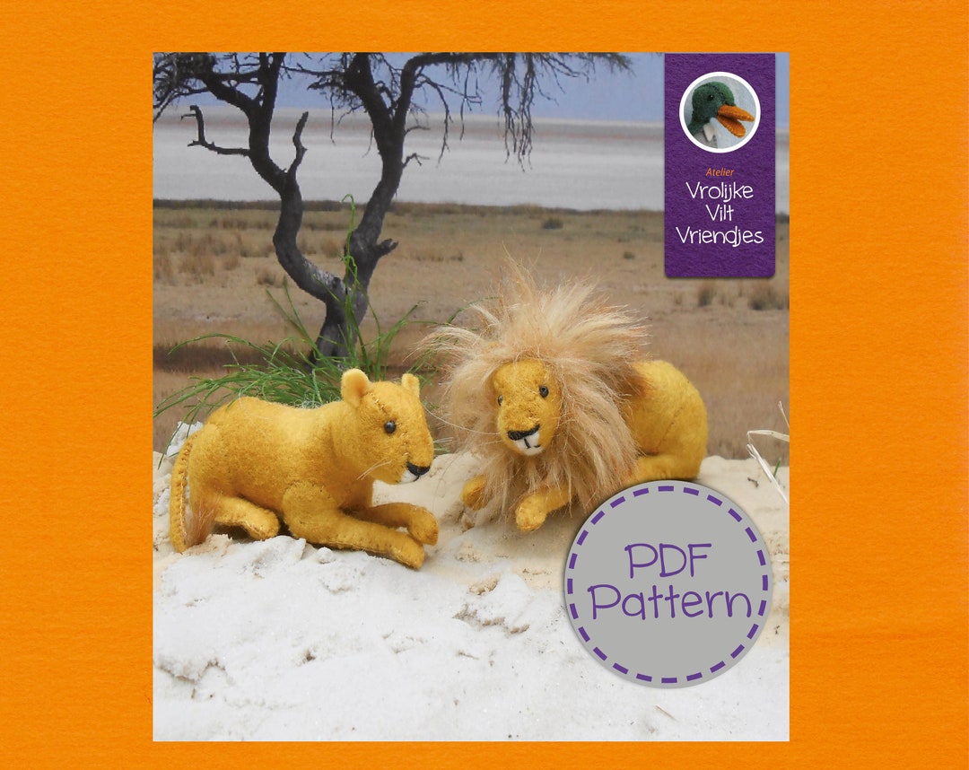 Lions Pdf Pattern - Etsy