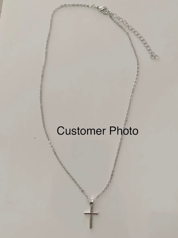 Harry Styles Cross Necklace Close Up