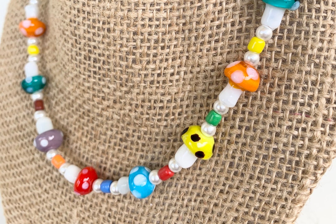 Harry Inspired Mushroom Toadstool Fun Funky Chunky Necklace - Etsy