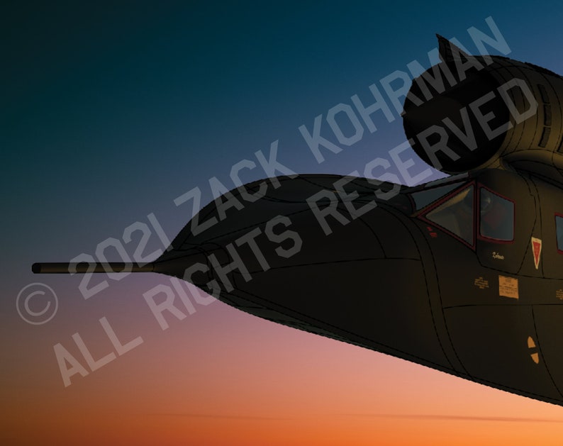 Lockheed SR-71 Blackbird Aviation Art Print the King of - Etsy