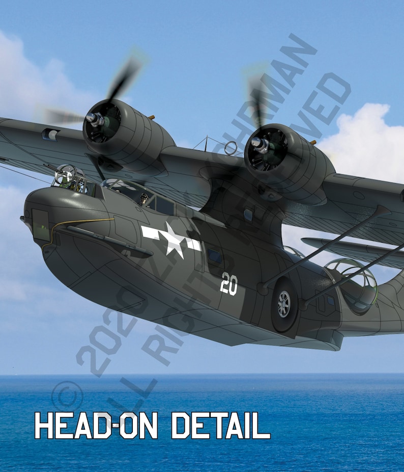 Consolidated PBY Catalina WW2 Aviation Art Blueprint - Etsy