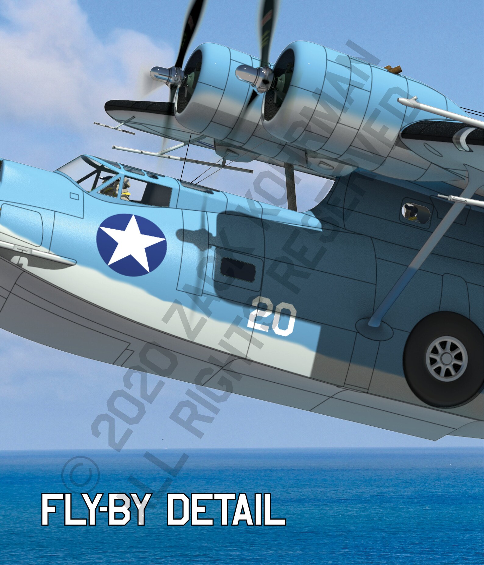 Consolidated PBY Catalina WW2 Aviation Art Blueprint - Etsy