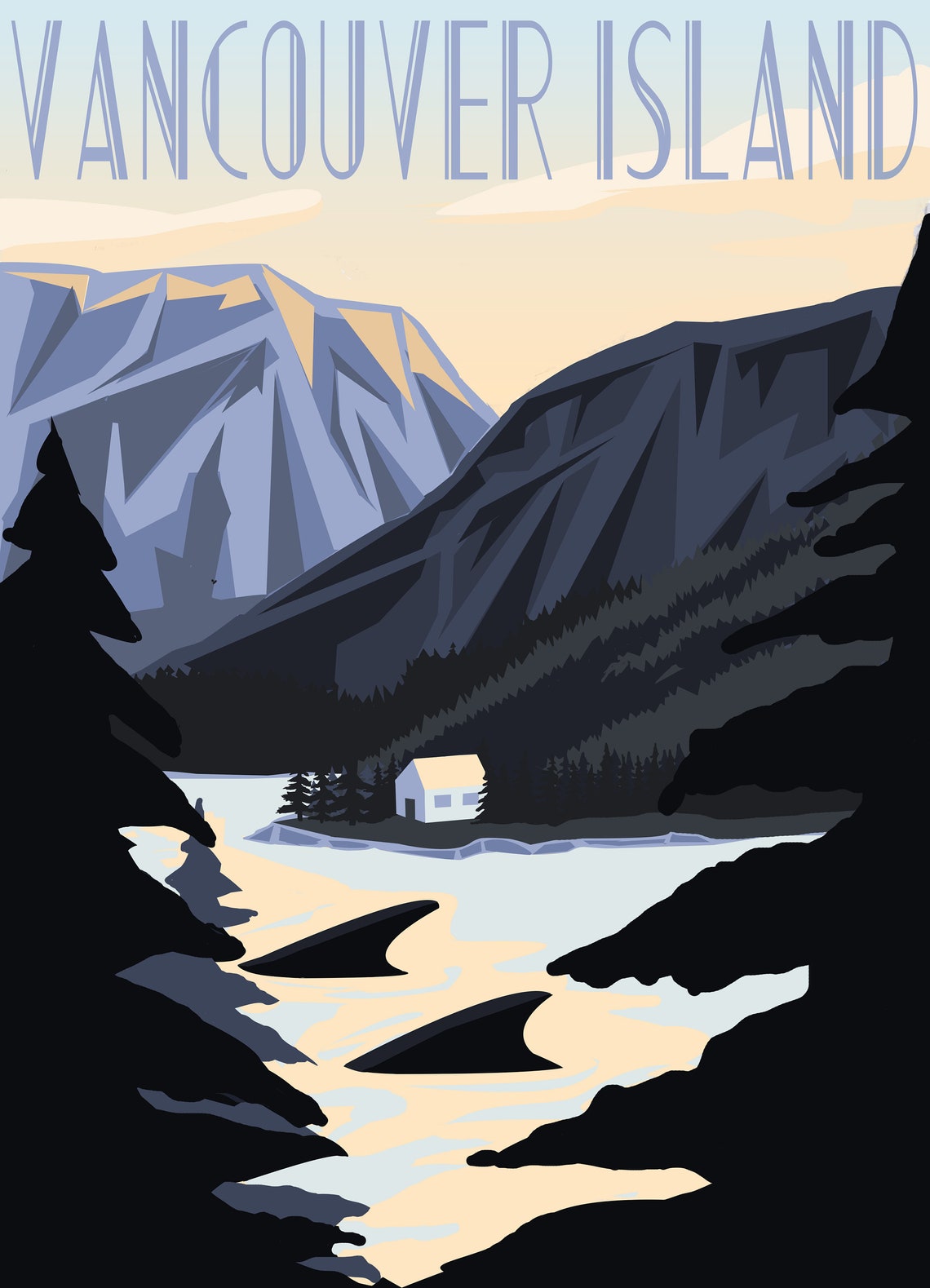 Vancouver Island Travel Poster Canada - Etsy