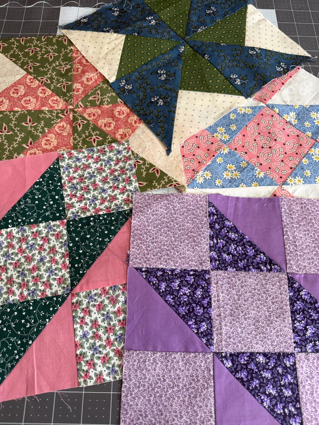 Pinwheel Quilt Blocks Lot of 5 - Etsy