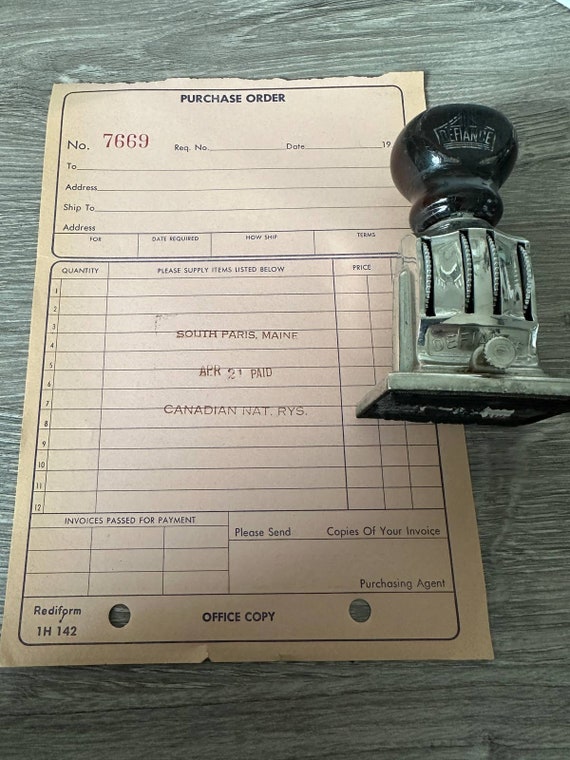 Number And Date Document Stamp