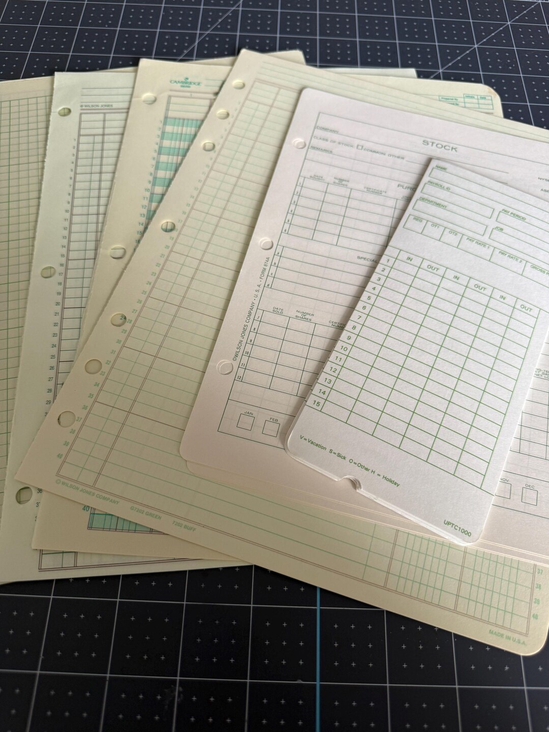 Mixed Ledger Pages for Crafts, Junk Journals, Collages - Etsy