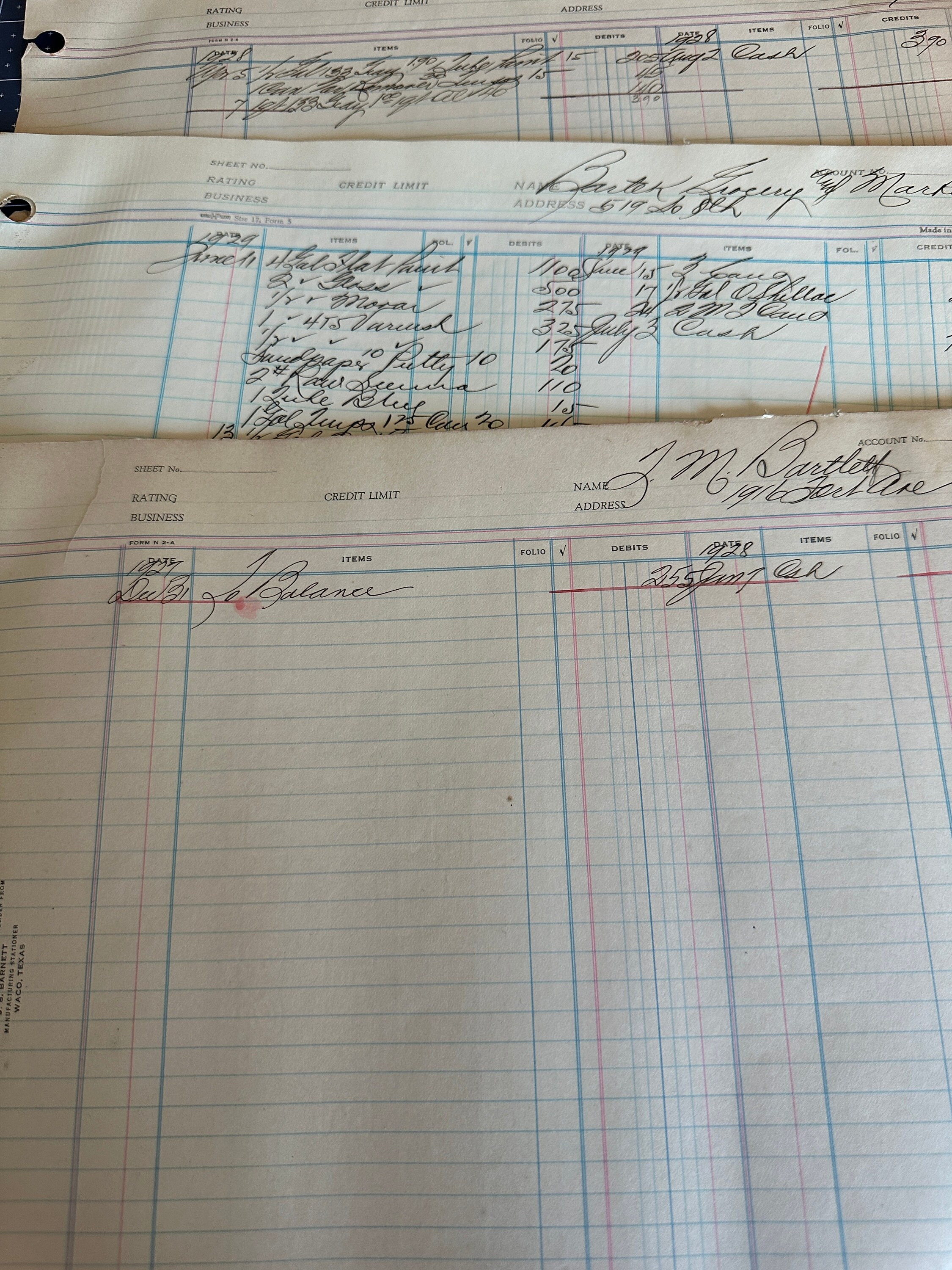 Beautifully Aged Vintage Ledger Pages From 1928-1930's - Etsy