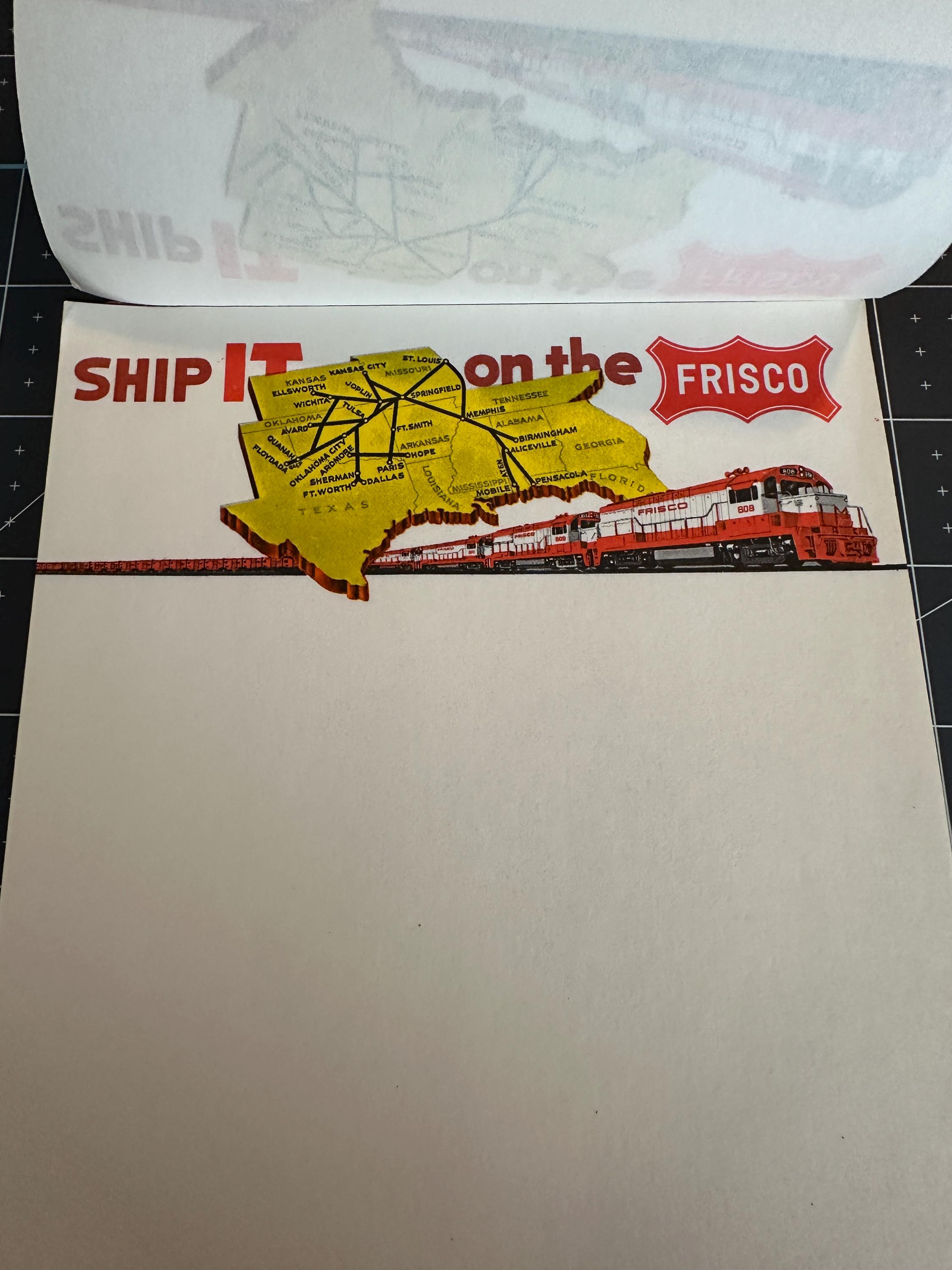 Vintage Notepad Paper Ship It on the Frisco Set of 5 - Etsy