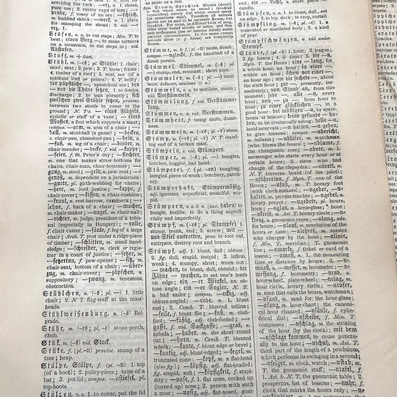 Dictionary Font - Etsy