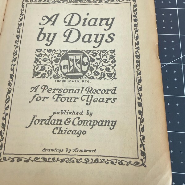 Antique Handwritten Diaries - Etsy