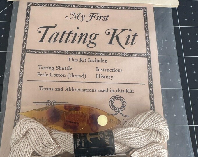 NEW Historical Folk Toys "my First Tatting Kit" Learn How Using Shuttle ...