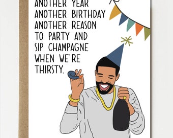 Rapper Birthday Card Parody Album Cover - Etsy
