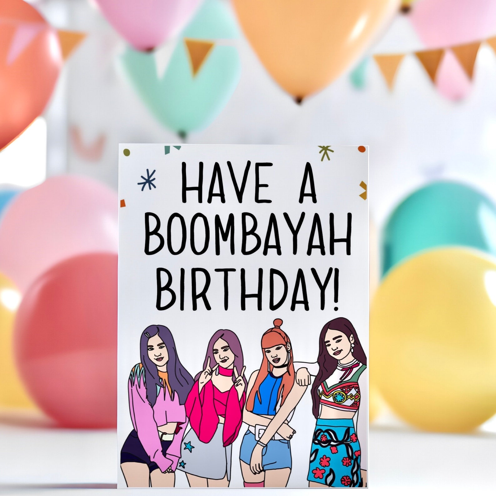 Have A Boombayah Birthday Card Parody, Funny Card, Happy Birthday Card ...
