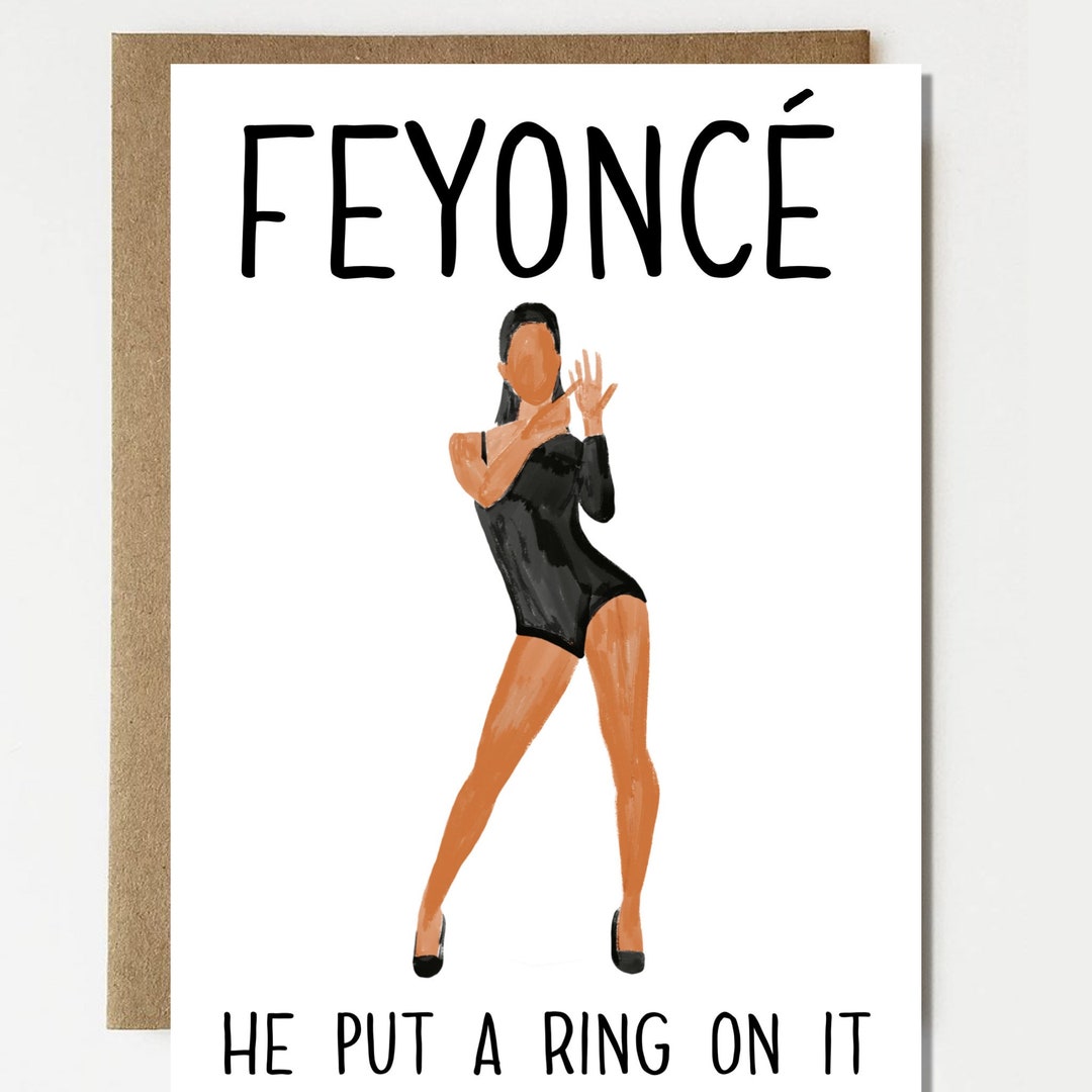 Feyonce Wedding Engagement Congratulations Card Wedding Card - Etsy