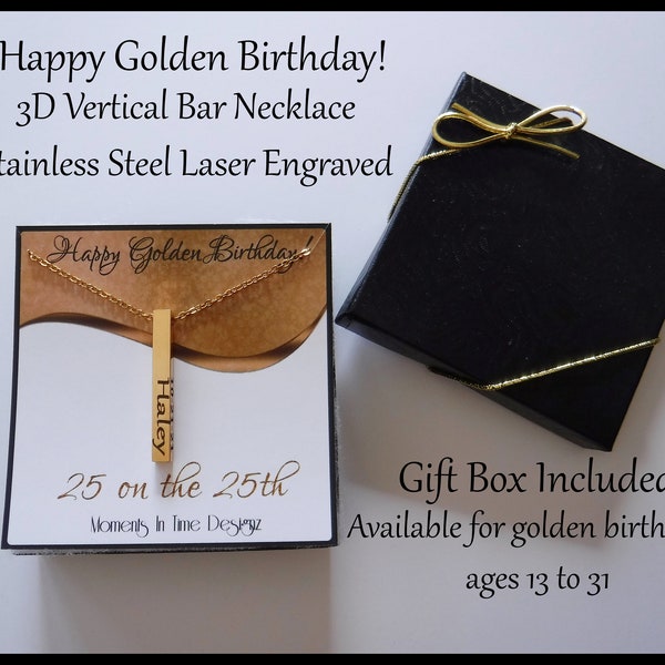Golden Birthday Gift - Etsy