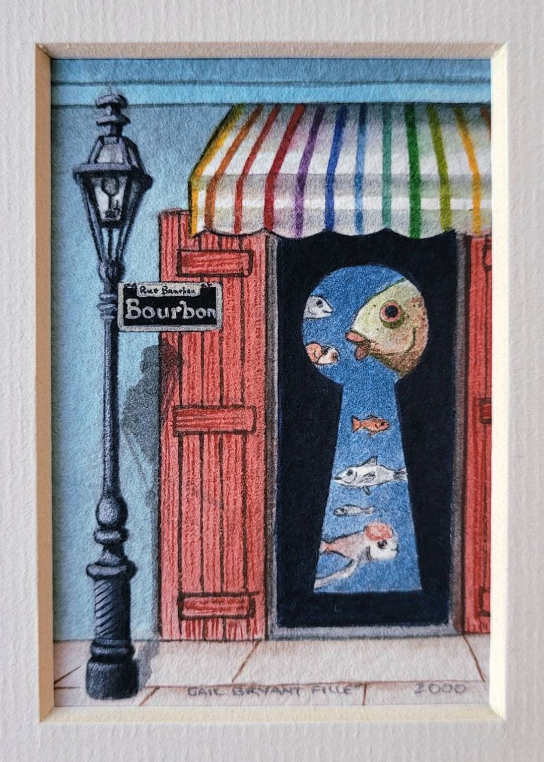 2000 Gail Bryant Fillé 1952 Original Miniature Watercolor - Etsy