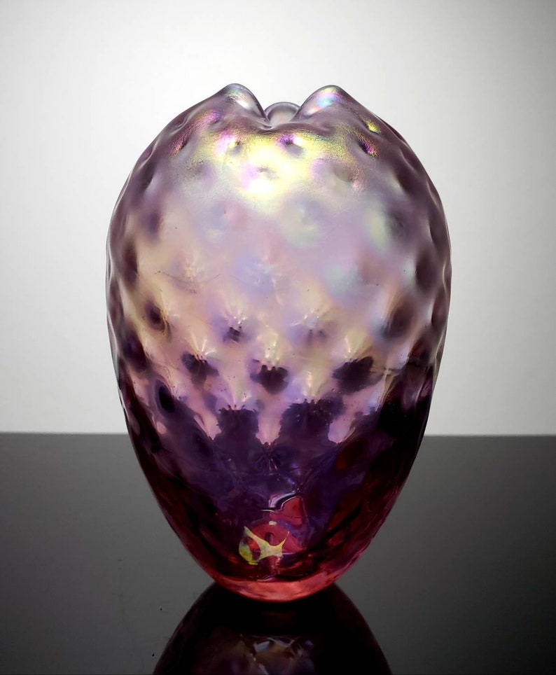 Gary Levi Intaglio Levay Glass Studio of Illinois Pink | Etsy