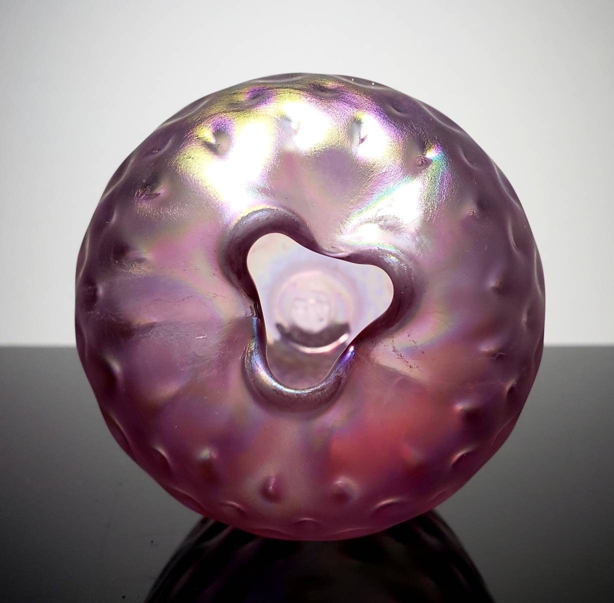 Gary Levi Intaglio Levay Glass Studio of Illinois Pink | Etsy