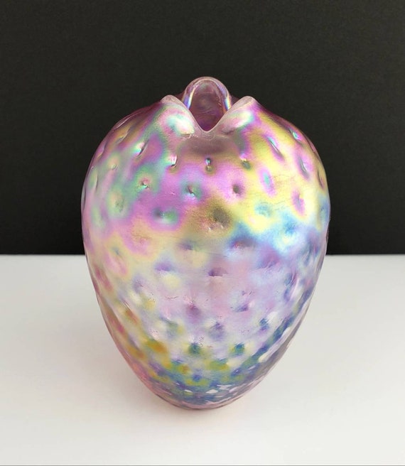 Gary Levi Intaglio Levay Glass Studio of Illinois Pink | Etsy