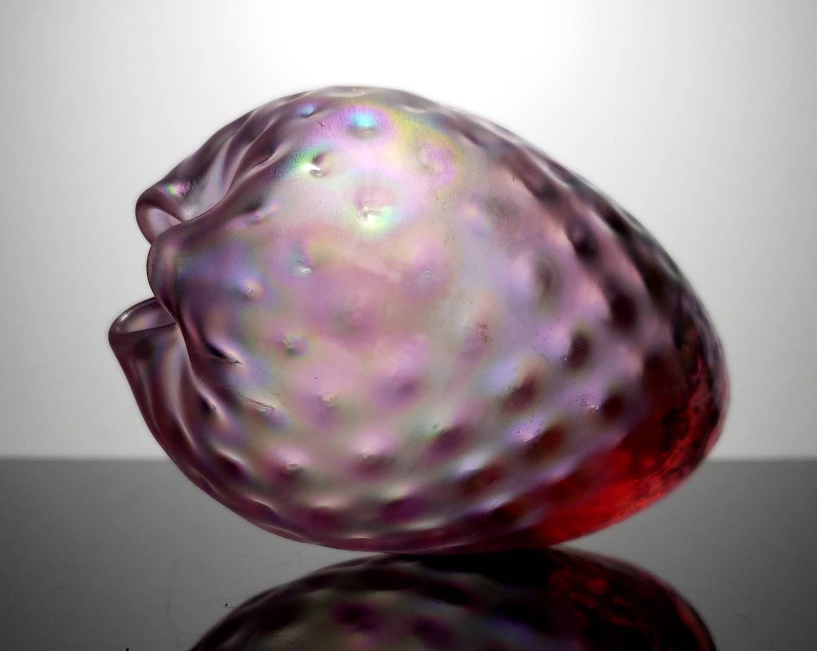 Gary Levi Intaglio Levay Glass Studio of Illinois Pink - Etsy