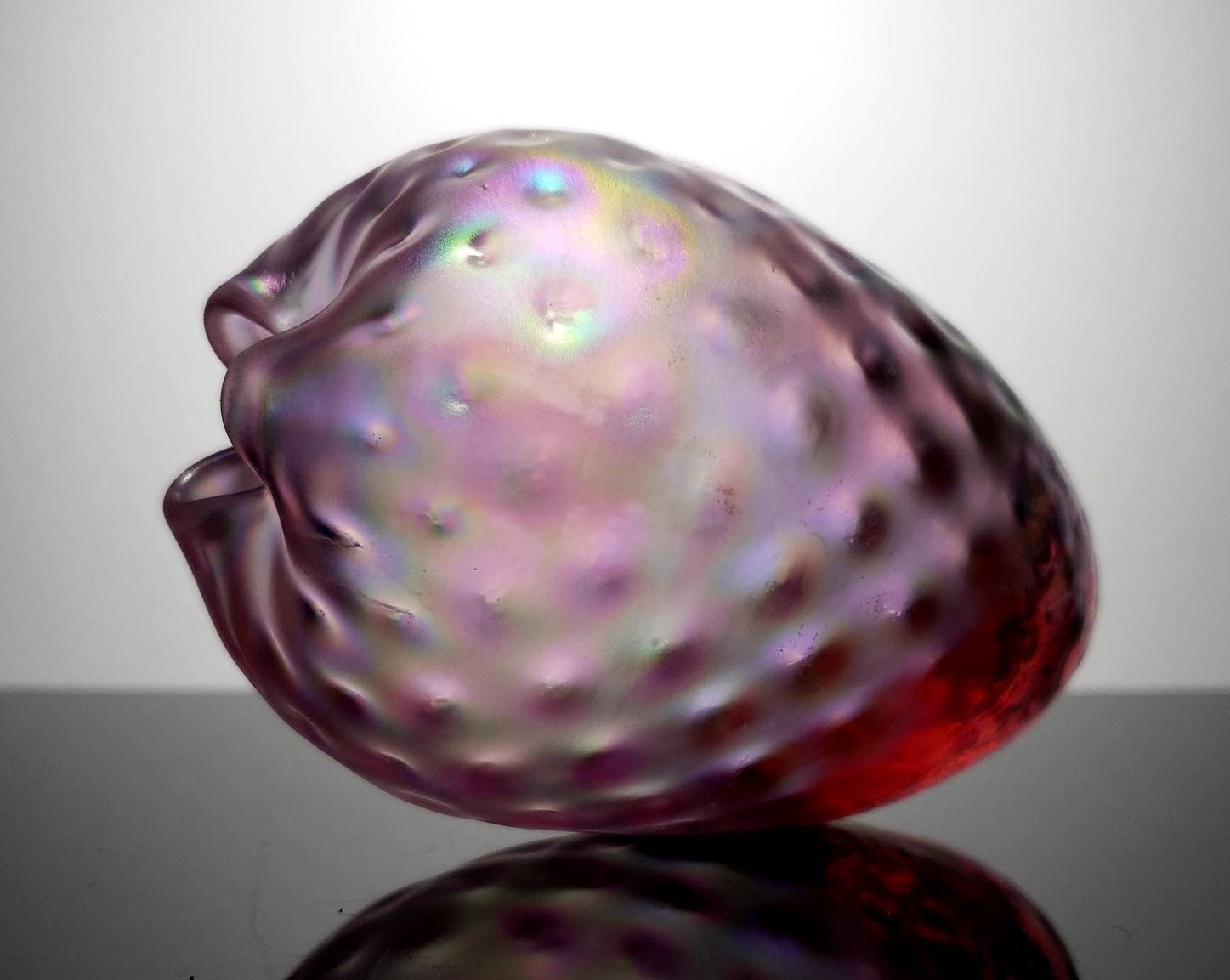 Gary Levi Intaglio Levay Glass Studio of Illinois Pink - Etsy