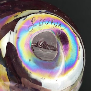 Gary Levi Intaglio Levay Glass Studio of Illinois Pink - Etsy