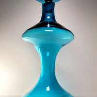 Blenko 6416 Joel Meyers Modern Designtangerine Amberina Glass Decanter ...