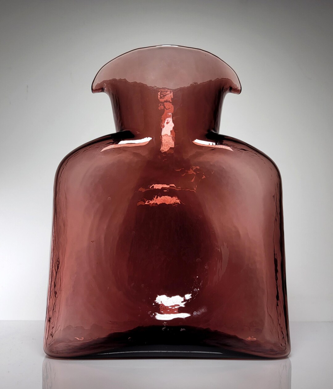 Blenko Glass #384 Plum Purple Double Spouted Pitcher, 8"h - Etsy