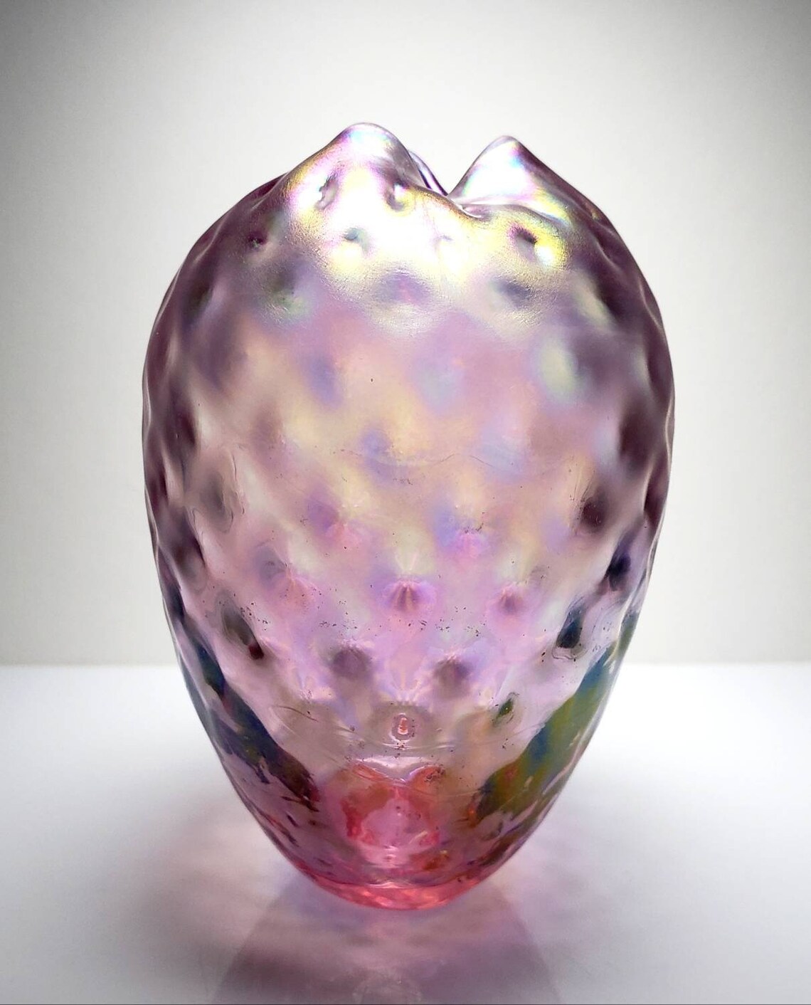 Gary Levi Intaglio Levay Glass Studio of Illinois Pink | Etsy