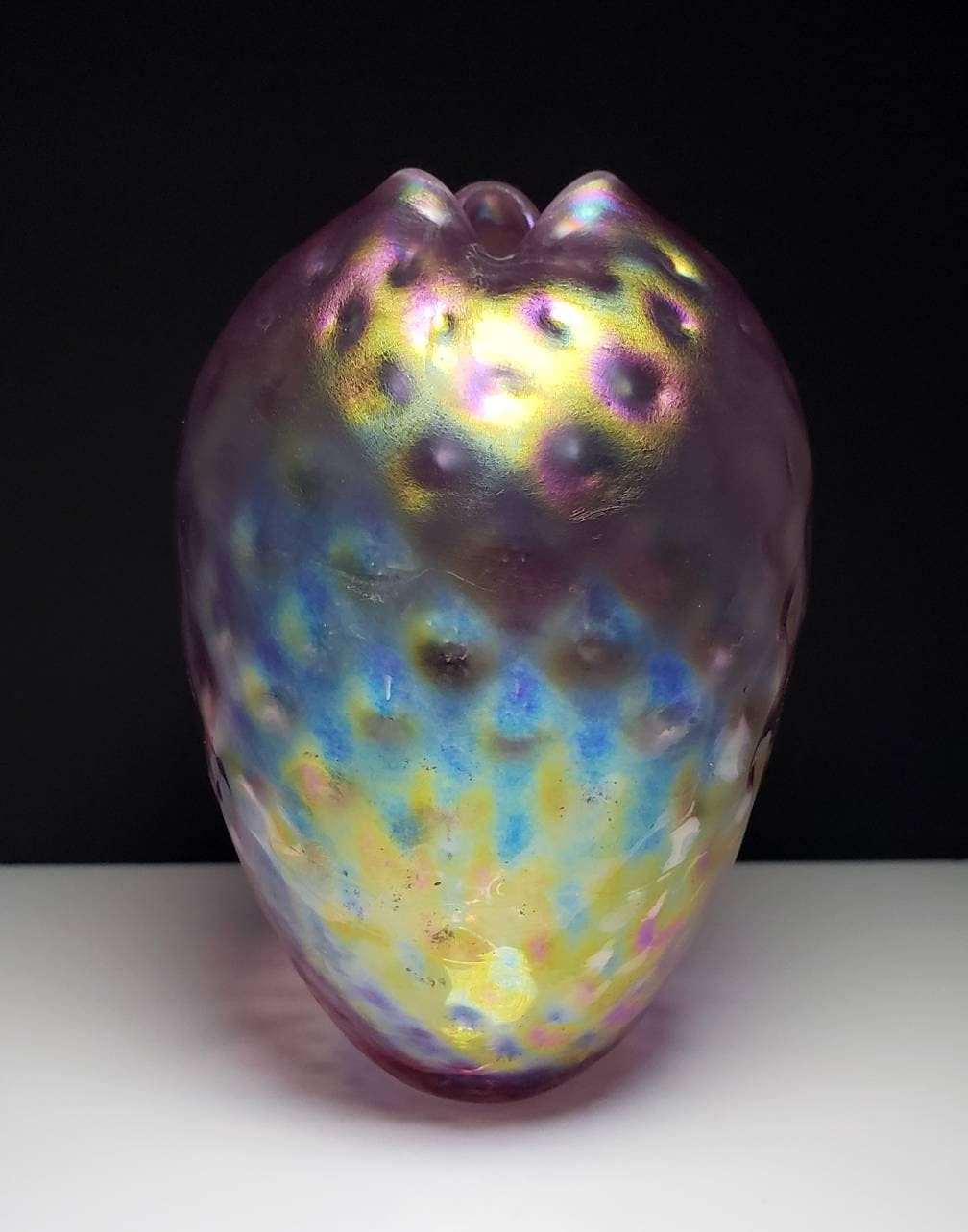 Gary Levi Intaglio Levay Glass Studio of Illinois Pink | Etsy