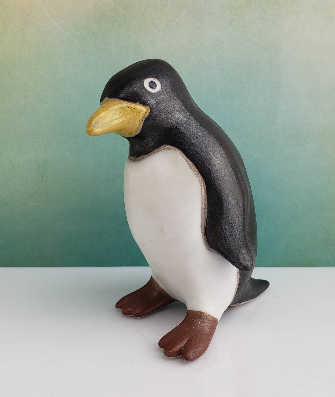 POD of Edgecomb Maine Studio Art Pottery Penguin Figurine, 4.5h - Etsy