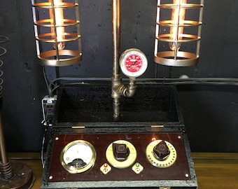 Steam punk lamp | Etsy