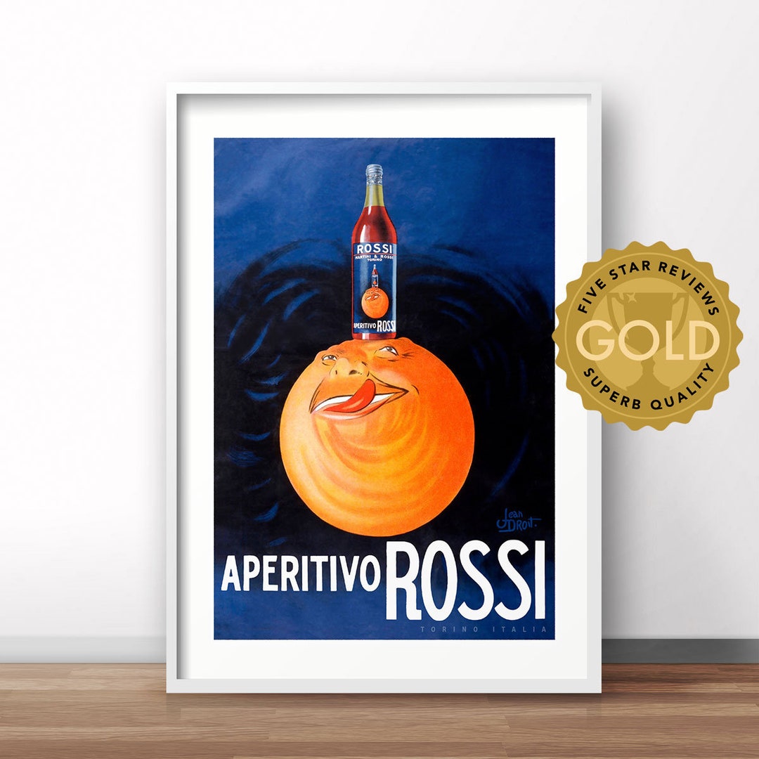Aperitivo Rosso, Italy, Advertising Poster, Italian Retro Print ...