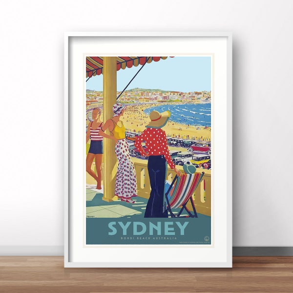 Sydney Vintage Poster - Etsy