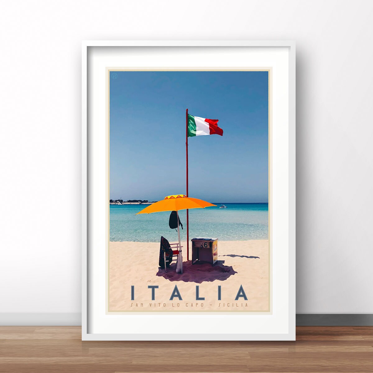 Italia Travel Poster Sicily Vintage Italy Print Italian - Etsy