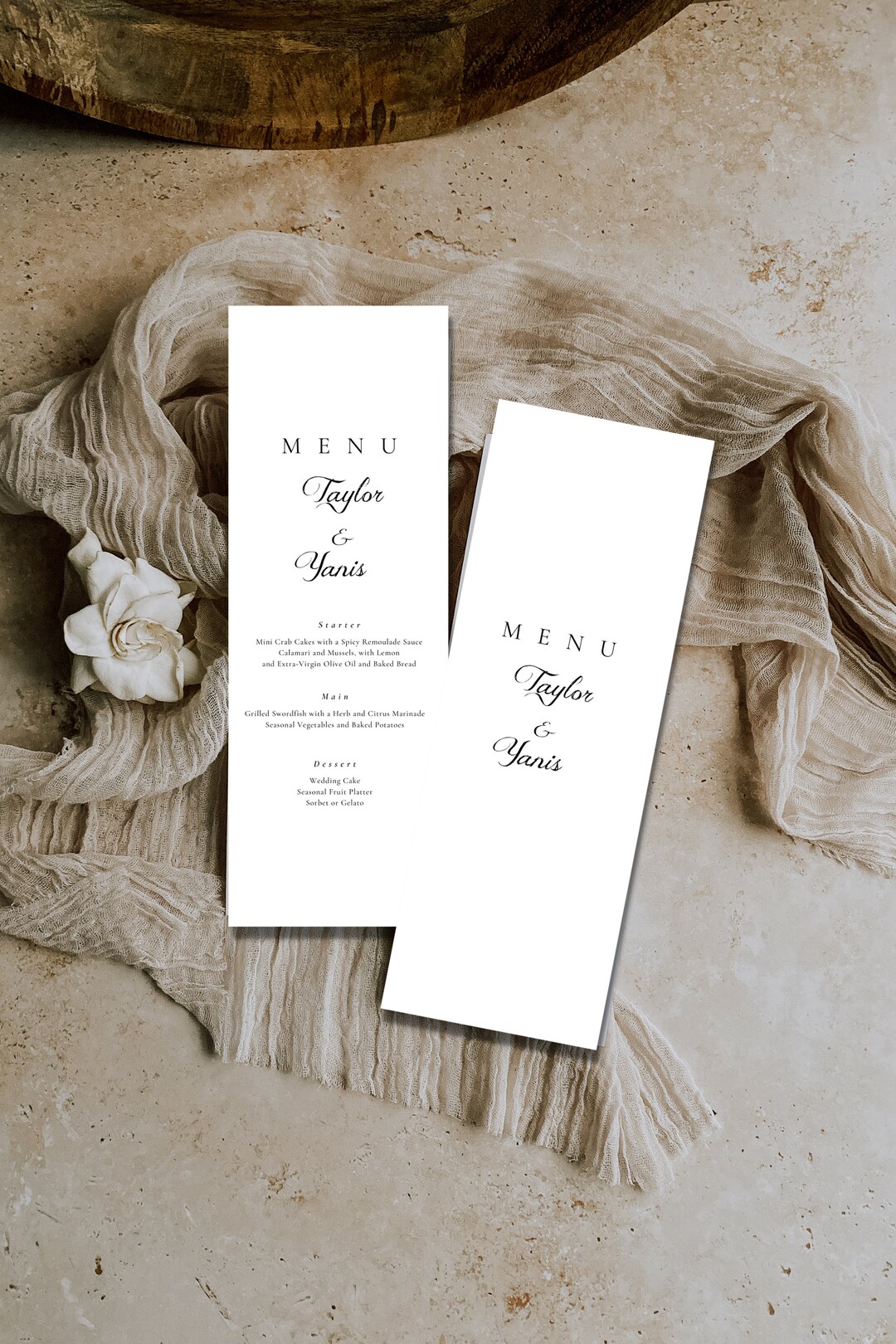 Editable Wedding Menu Template With Eucalyptus, Greenery Wedding Menu ...