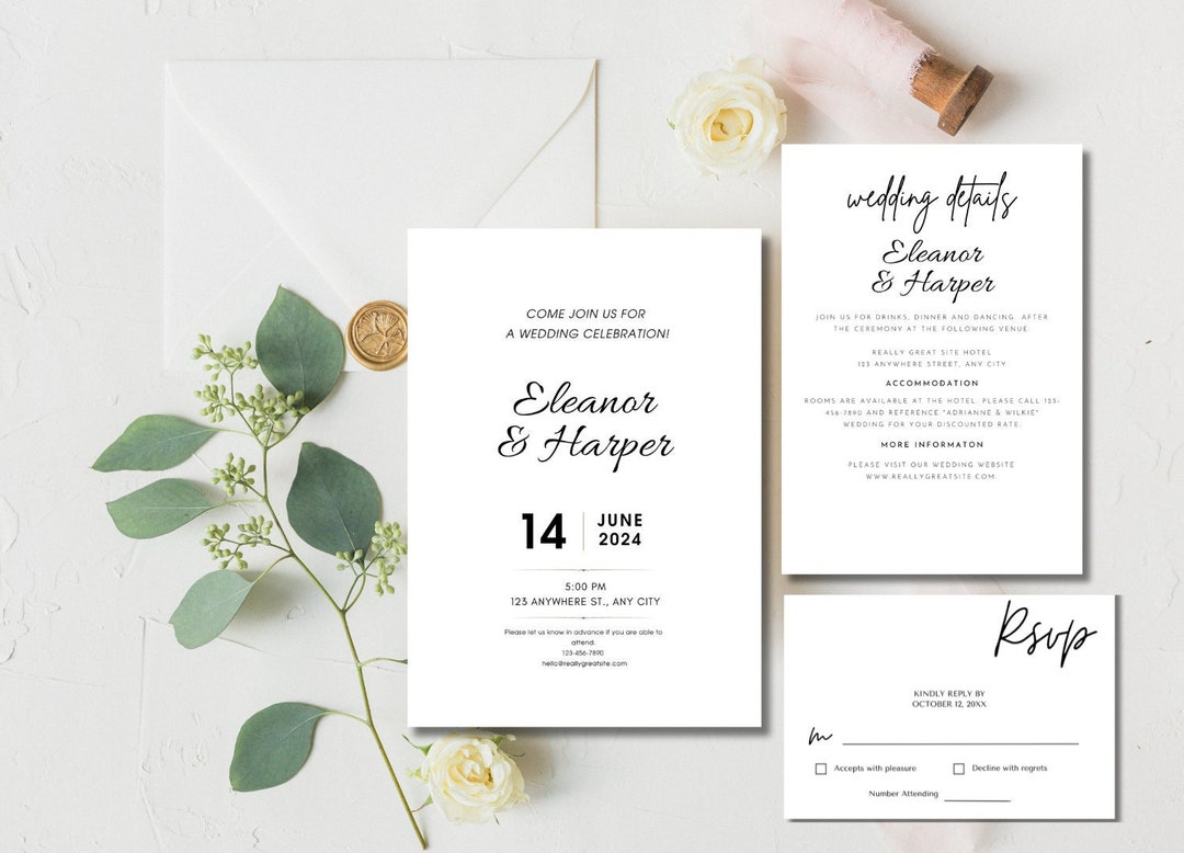 Invites Set,printable Belly Band,eucalyptus Evite,belly Band Template ...